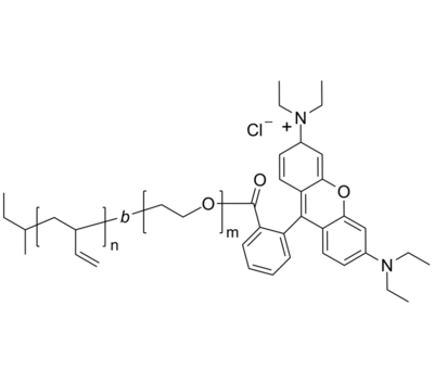 PBd-PEO-Rhodamine 聚(1,2-丁二烯)-聚乙二醇-罗丹明B 二嵌段共聚物 - 高分子试剂网 高分子数据库