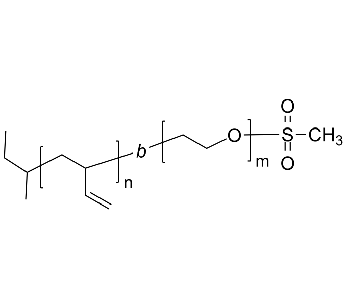 PBd-PEO-mesylate 聚(1,2-丁二烯)-聚乙二醇-甲磺酸酯 二嵌段共聚物 - 高分子试剂网 高分子数据库
